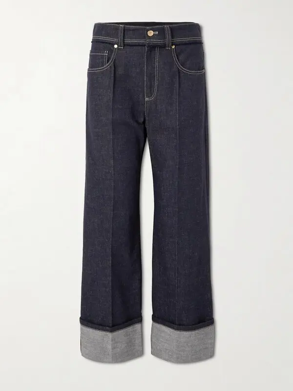 Brunello Cucinelli High-rise Wide-leg Jeans - Blue
