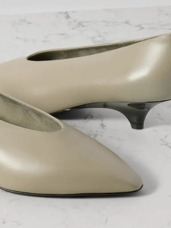 Loro Piana Rebecca Leather Pumps - Green