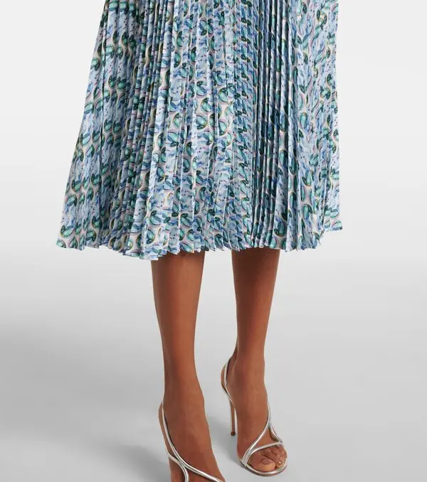 Tory Burch Printed Twill Midi Shirt Dress