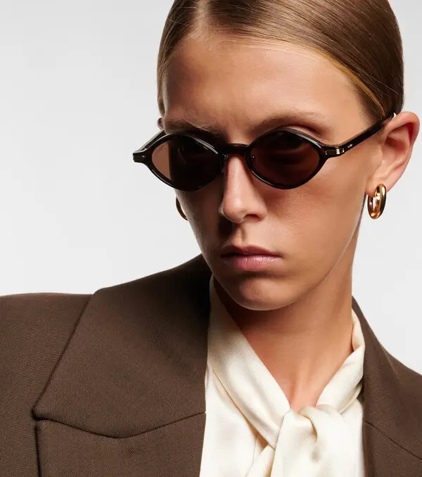 Cartier Premiere De Oval Sunglasses - Brown