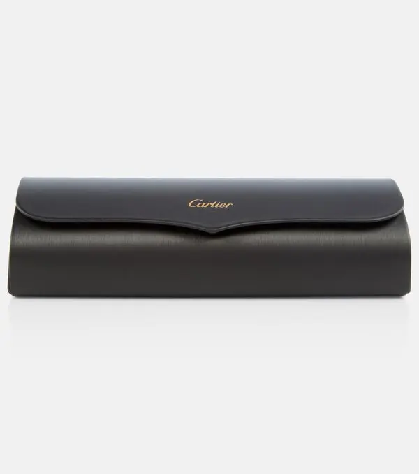 Cartier Premiere De Oval Sunglasses - Brown