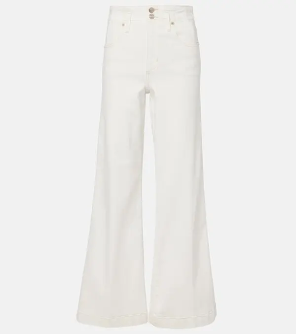 FRAME The Seamed Wide High-rise Pants