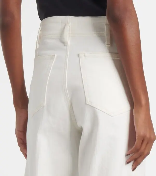 FRAME The Seamed Wide High-rise Pants