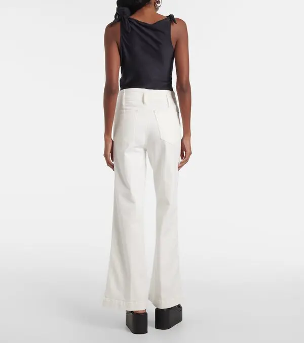FRAME The Seamed Wide High-rise Pants