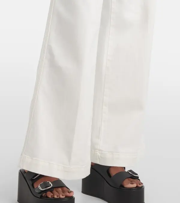FRAME The Seamed Wide High-rise Pants