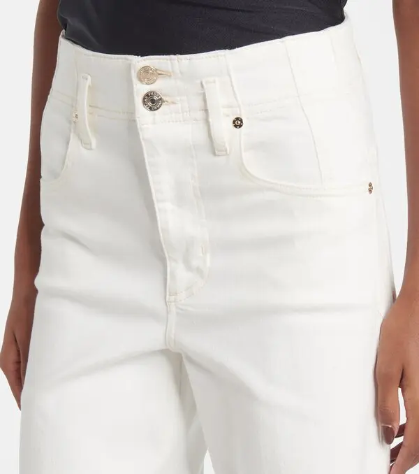 FRAME The Seamed Wide High-rise Pants