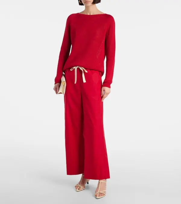 Max Mara Giolino Linen Sweater - Red