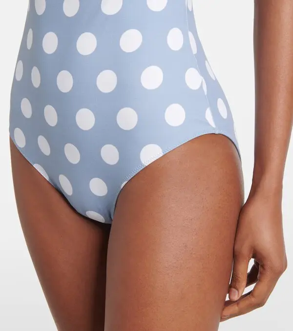 Marysia Avalon Halterneck Polka-dot Swimsuit