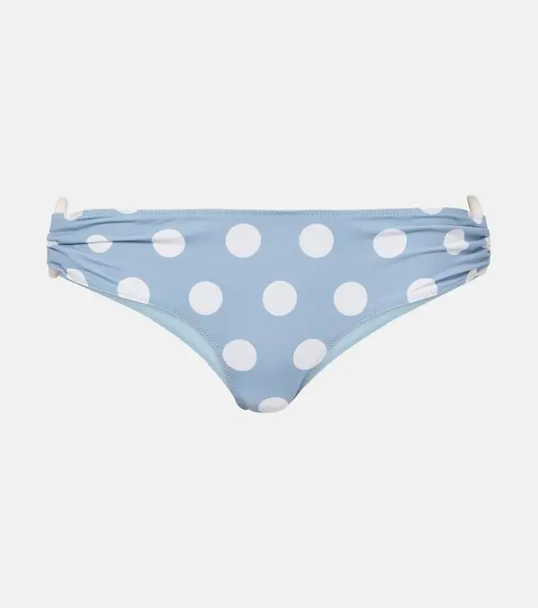 Marysia Coronada Polka-dot Bikini Bottoms - Blue