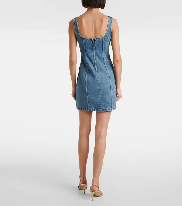 Nina Ricci Bow Detail Denim Mini Dress