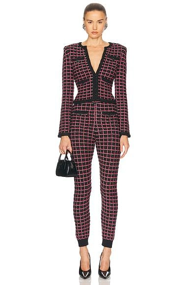 SELF-PORTRAIT Check Cardigan