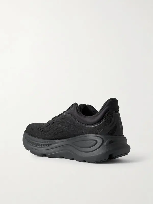 Hoka One One Hoka Bondi 9 Rubber-trimmed Mesh Sneakers - Black