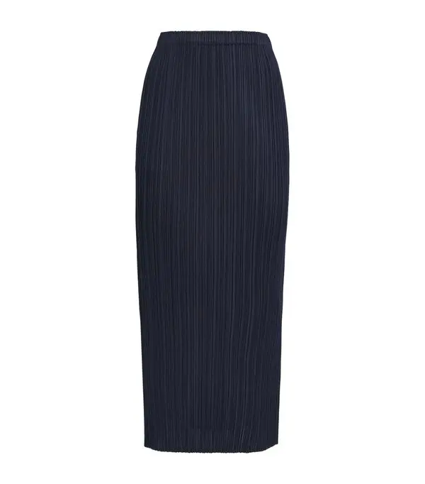 Issey Miyake Midi Skirt - Navy