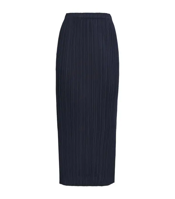 Issey Miyake Midi Skirt - Navy