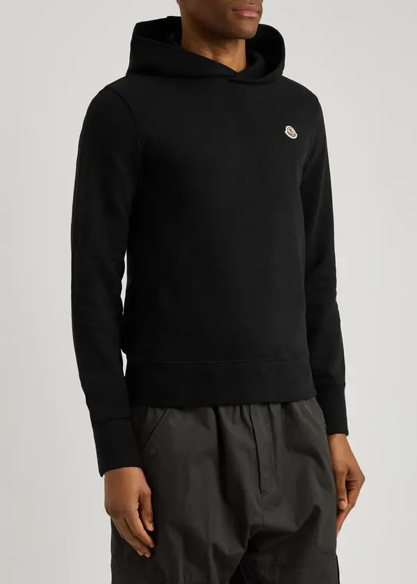 Moncler Logo-appliquéd Hooded Cotton Sweatshirt