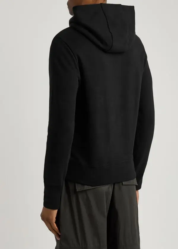 Moncler Logo-appliquéd Hooded Cotton Sweatshirt