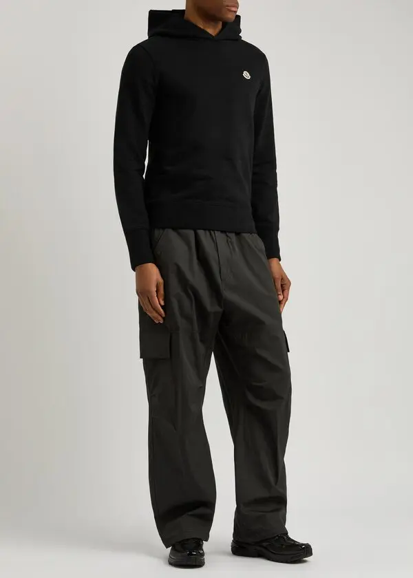 Moncler Logo-appliquéd Hooded Cotton Sweatshirt