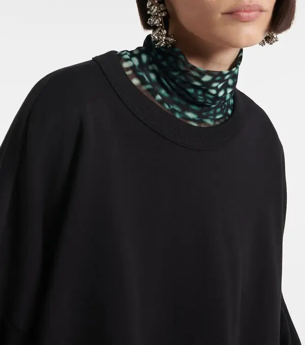 Dries Van Noten Cotton Sweatshirt - Black