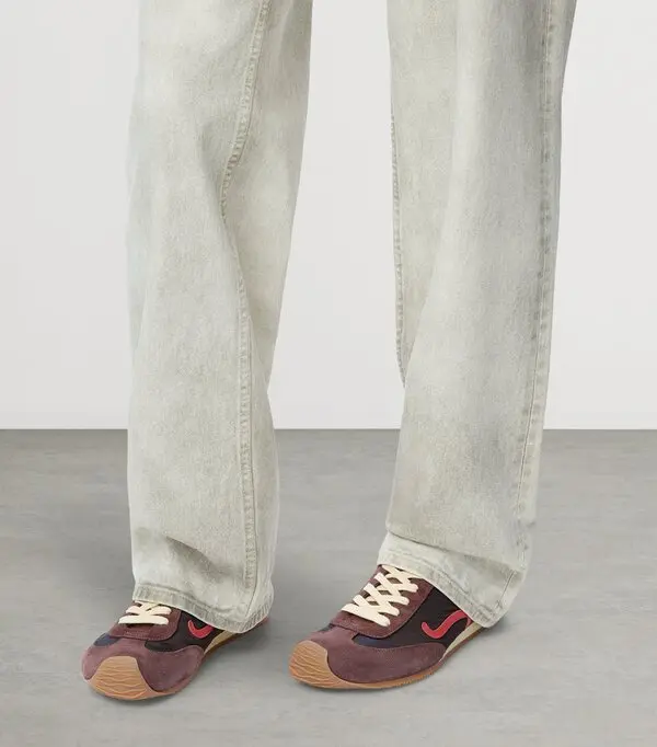 Loewe Leather Ballet Runner 2.0 Sneakers - Brown
