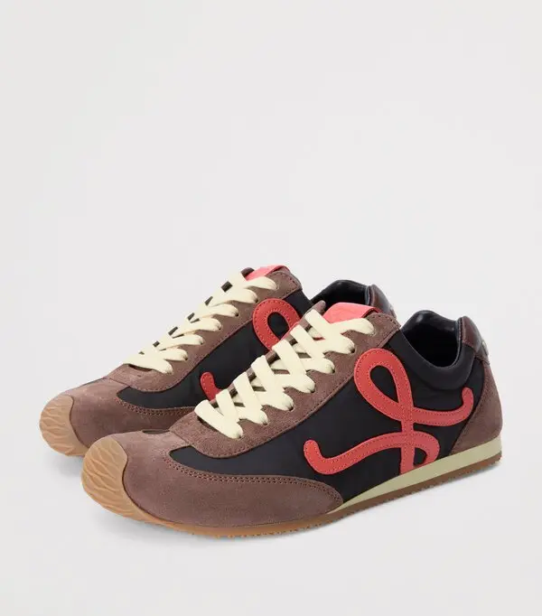 Loewe Leather Ballet Runner 2.0 Sneakers - Brown