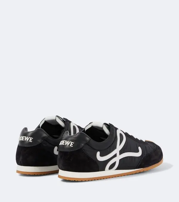 Loewe Ballet Runner 2.0 Leather-trimmed Sneakers - White