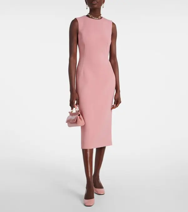 Dolce & Gabbana Virgin Wool Midi Dress