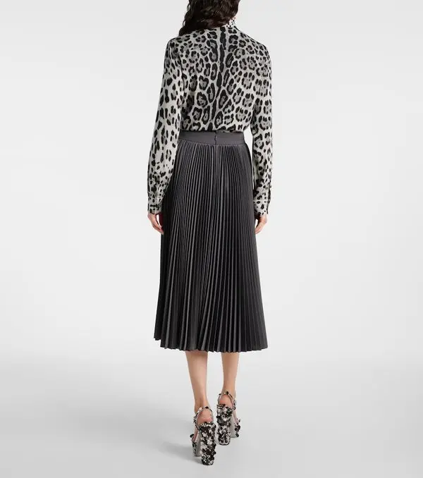 Dolce & Gabbana Pleated Midi Skirt