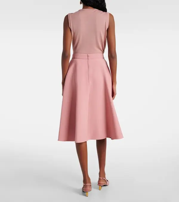 Dolce & Gabbana Virgin Wool Midi Skirt