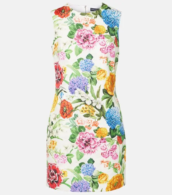 Dolce & Gabbana Floral Mini Dress - Multicoloured