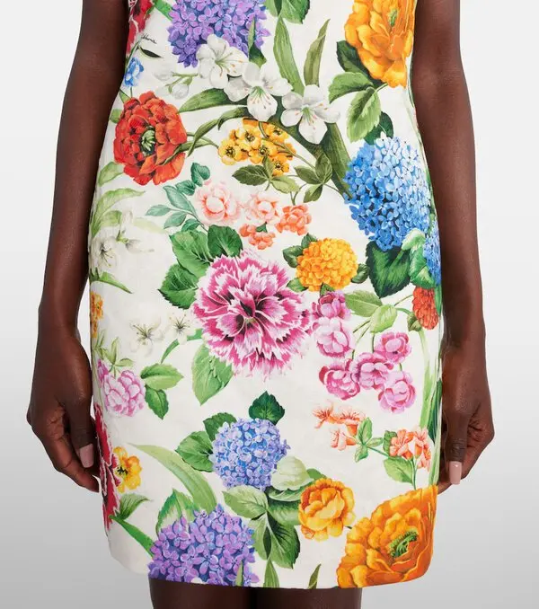 Dolce & Gabbana Floral Cotton Mini Dress