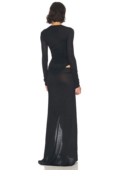 Attico Long Sleeve Gown