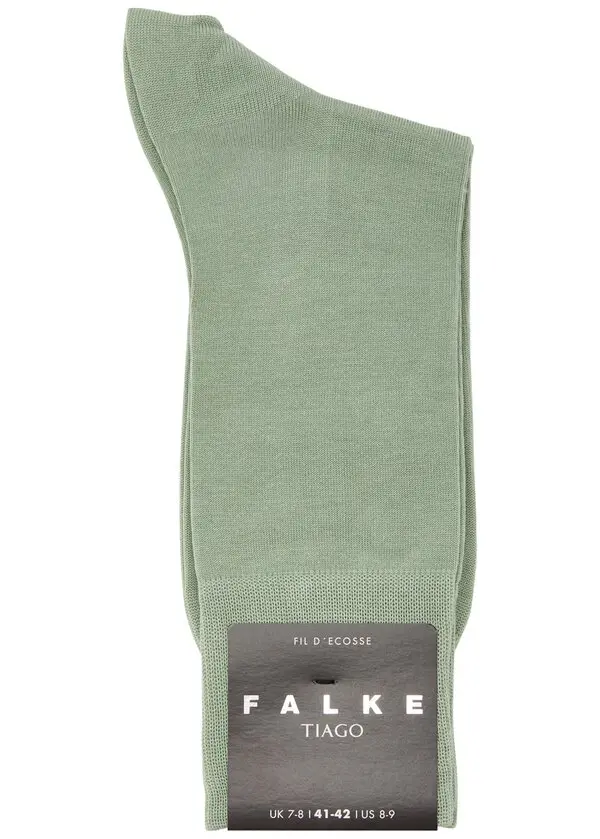Falke Tiago Cotton-blend Crew Socks - Light Green