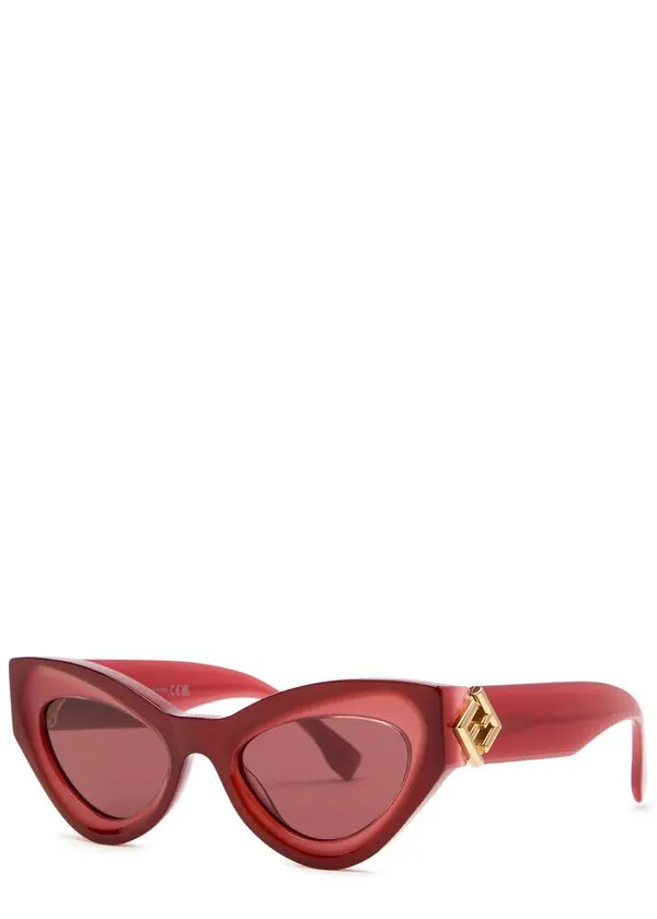 Fendi Cat-eye Sunglasses - Red
