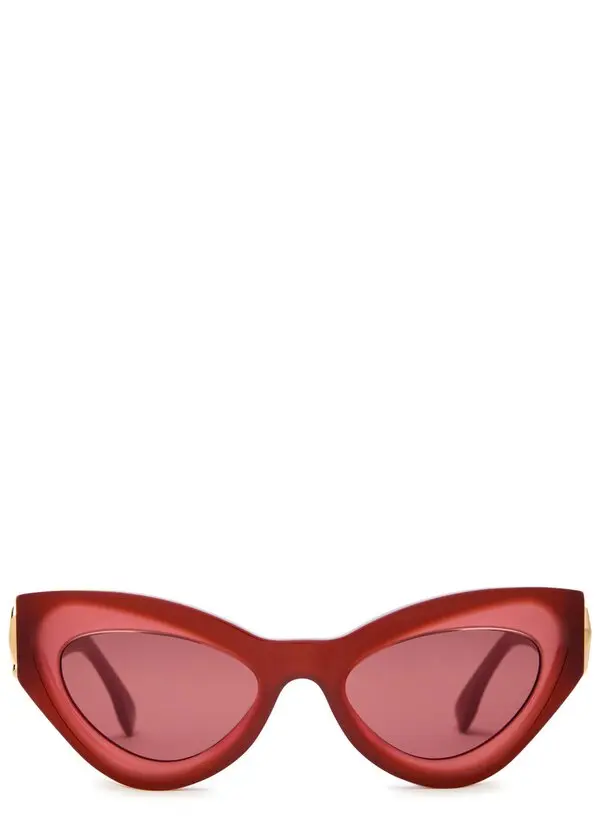 Fendi Cat Eye Sunglasses With Ff Plaque
