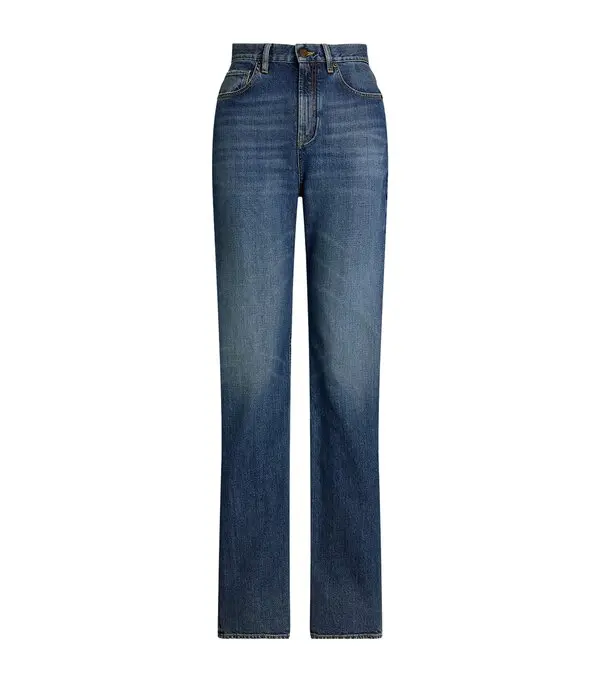 Ralph Lauren Novah Wide-leg Jeans - Blue
