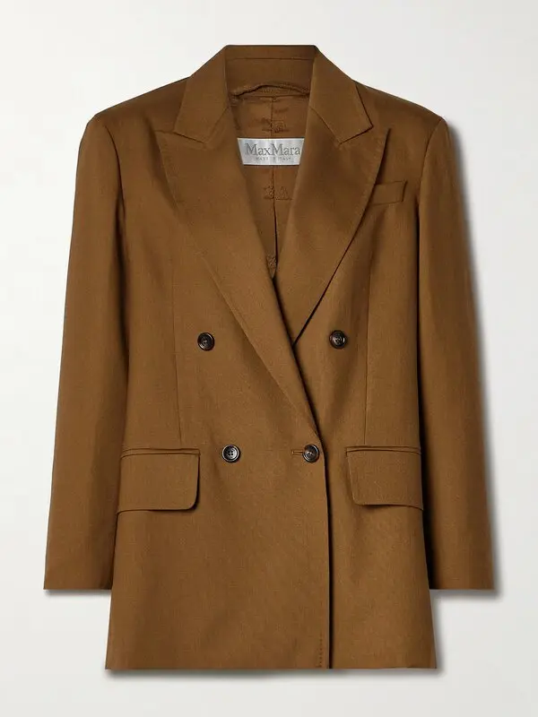 Max Mara Palanca Double-breasted Wool-blend Blazer