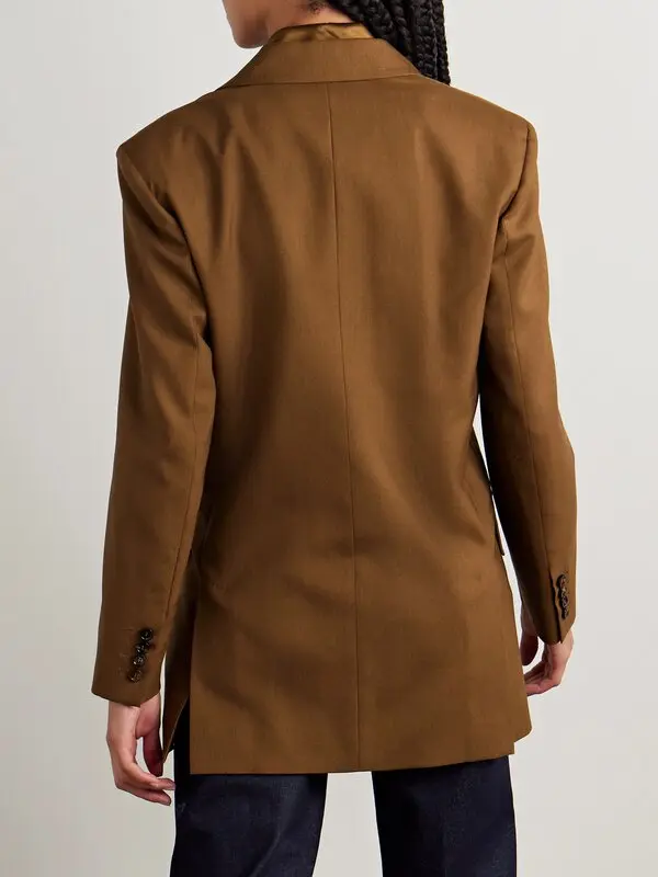 Max Mara Palanca Double-breasted Wool-blend Blazer