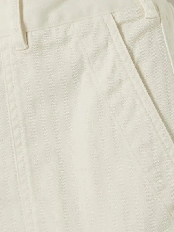 JAMES PERSE Herringbone Cotton-blend Cargo Trousers