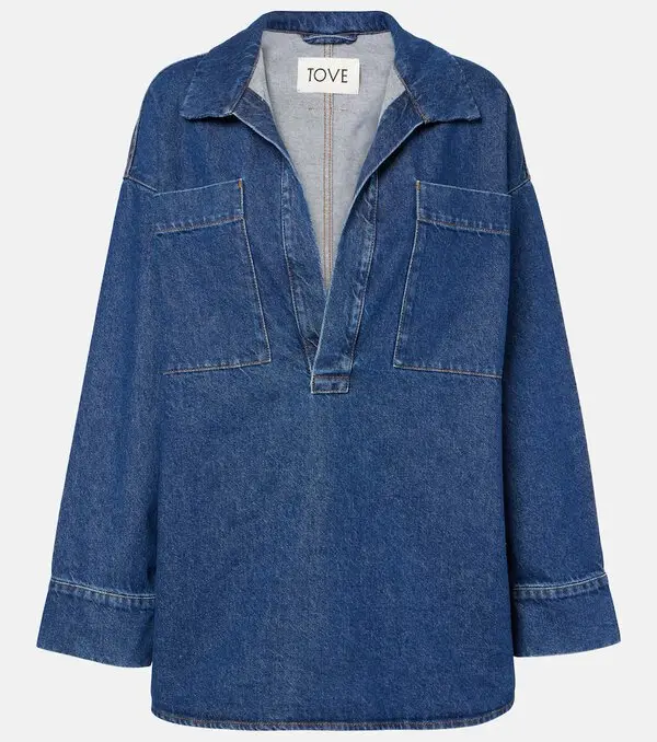 Tove Sonny Denim Blouse - Blue