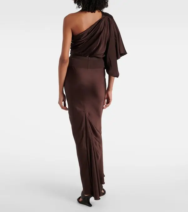 Rick Owens Satin Maxi Skirt