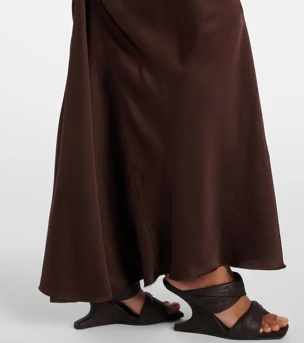 Rick Owens Satin Maxi Skirt