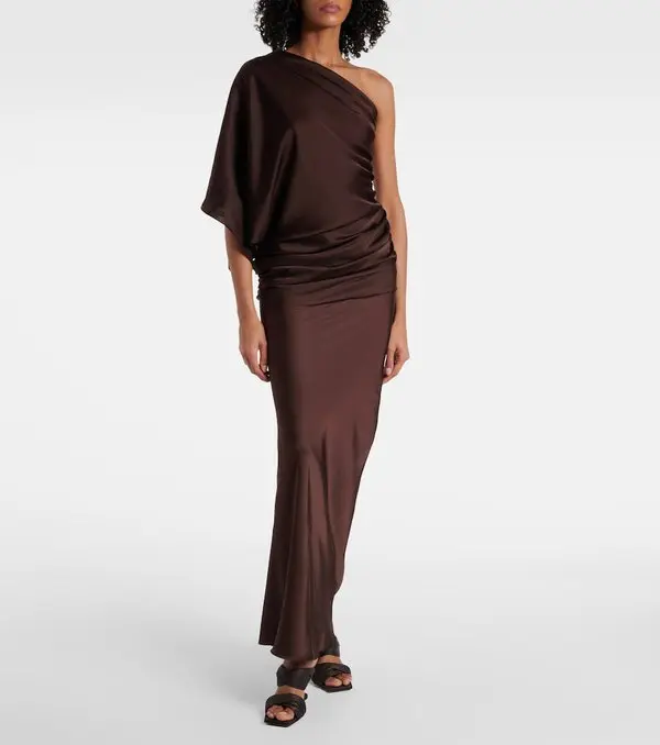 Rick Owens Satin Maxi Skirt