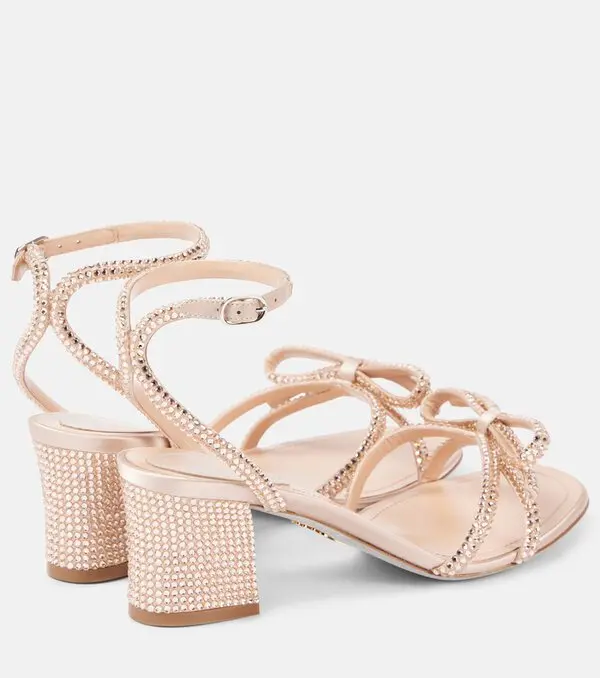 Rene Caovilla Embellished Bow Detail Sandals