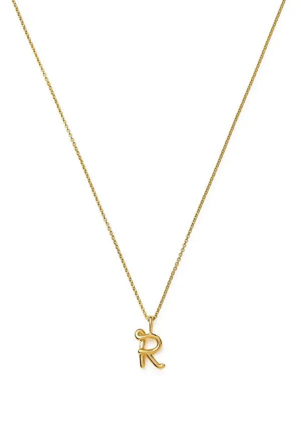 MISSOMA Initial R 18kt Vermeil Pendant Necklace - Gold