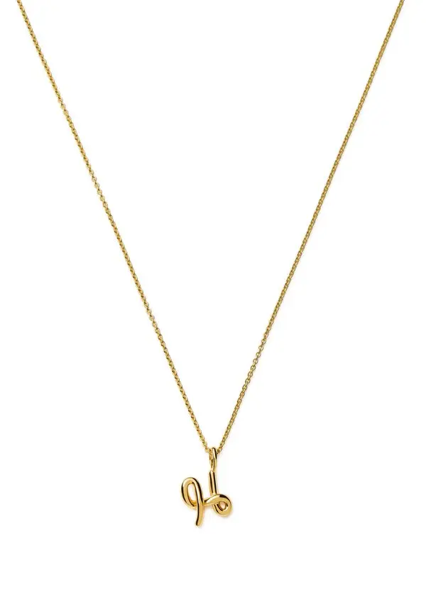 MISSOMA 18kt Vermeil Initial H Pendant Necklace - Gold