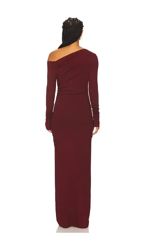 SNDYS. X Revolve One-shoulder Maxi Dress - Cherry