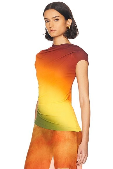 Monse Off Shoulder Jersey Top