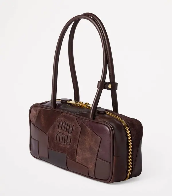 Miu Miu Leather Beau Patchwork Top-handle Bag