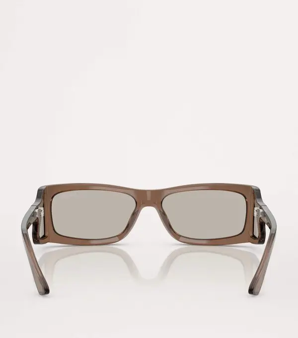 Prada Acetate Rectangle Sunglasses - Brown