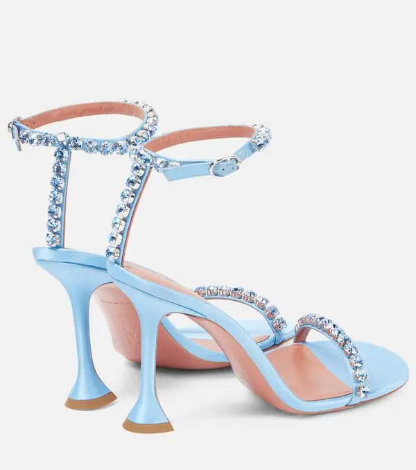 Amina Muaddi Gigi 95 Embellished Sandals
